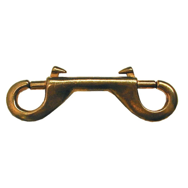 Solid Brass Double End Snap - Two Sizes - Exceptional Equestrian