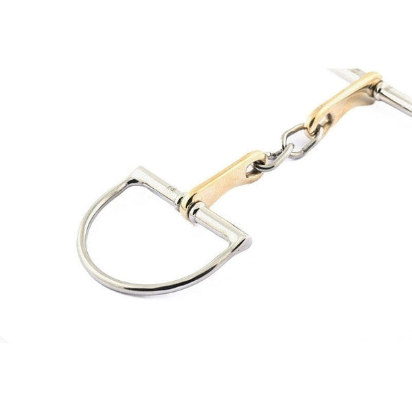 Jump'In D-ring bit with chain - Exceptional Equestrian