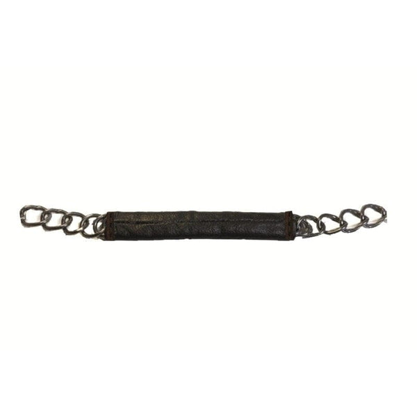 Jump'In Leather-covered Curb Chain - Exceptional Equestrian