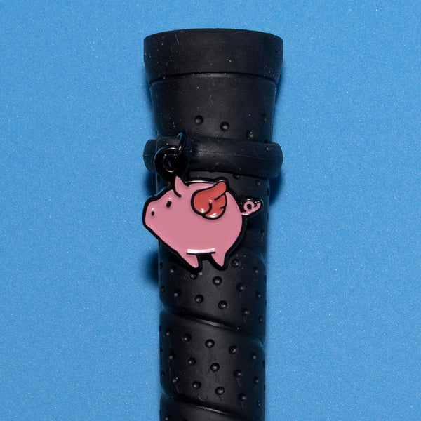 Pinsnickety - Flying Pig Crop Charm - Exceptional Equestrian