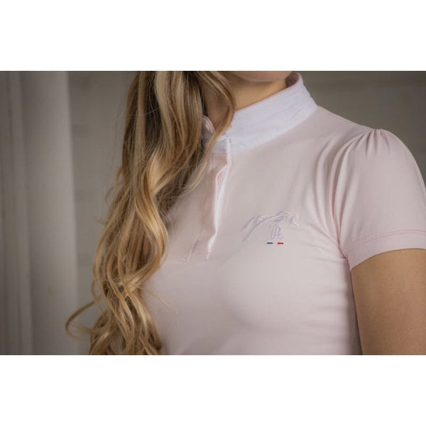 Penelope - Madrid Show Polo Shirt - Pink - Exceptional Equestrian