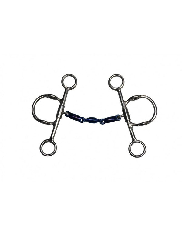 JUMP'IN Blue Steel Waterford Elevator Gag Bit - Exceptional Equestrian