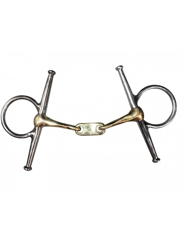 JUMP'IN Twisted Full Cheek Bit with a Flat | Exceptional Equestrian